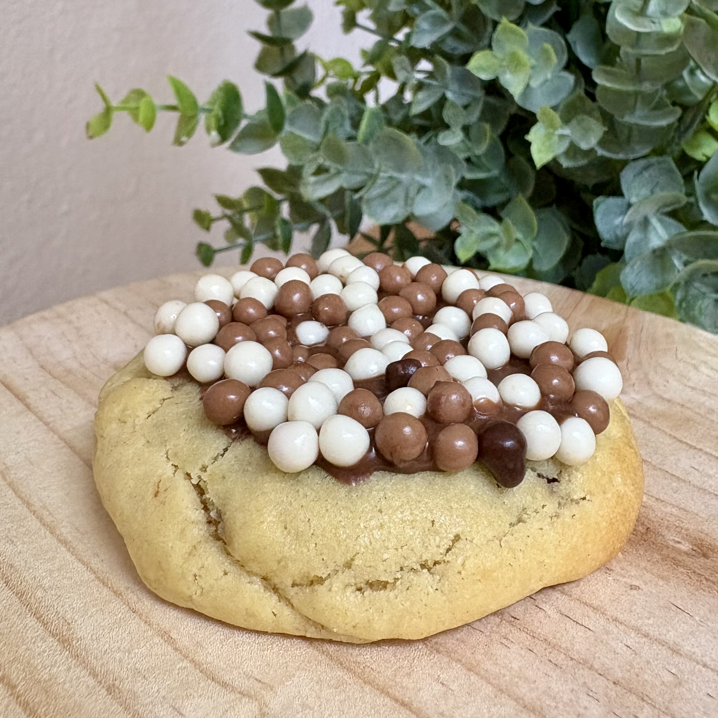Cookie fourré Nut'ella billes 3 chocolats fabrication artisanale